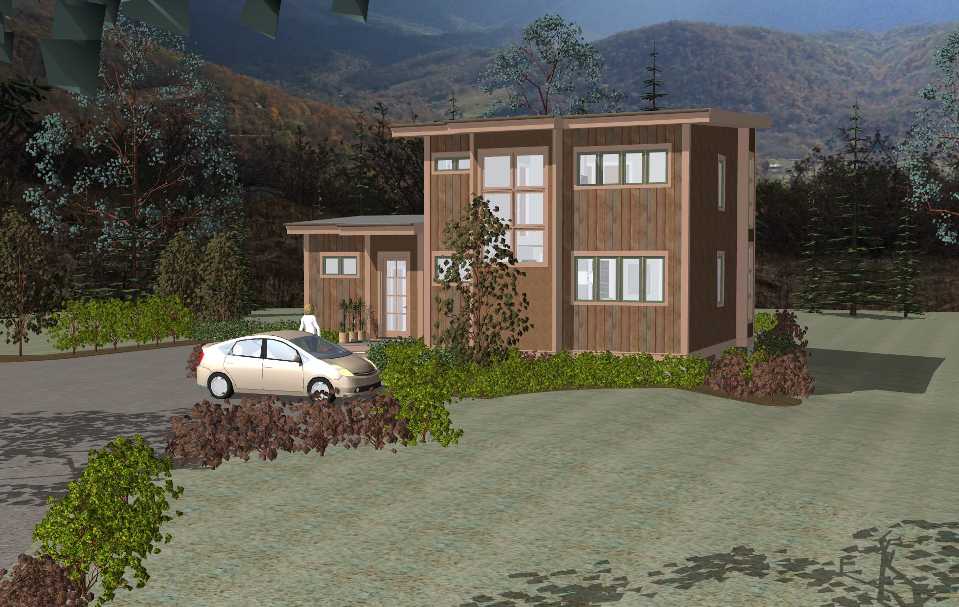 Compact 2 story home designs prepared for expansion | HOMEarchitecture.pro