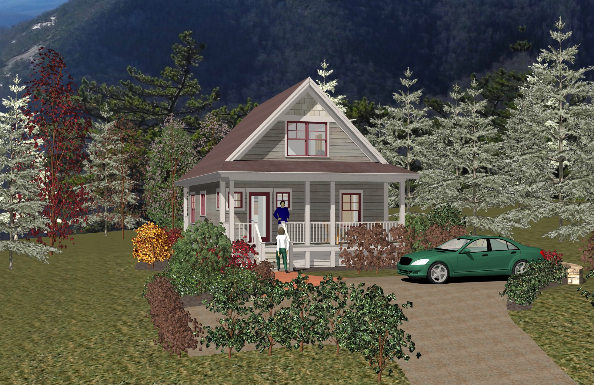 Small cabin-loft home designs based on a 768 sf footprint ...