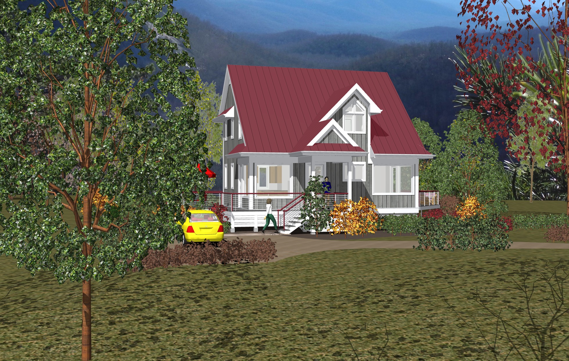 Small cabin-loft home designs based on a 768 sf footprint ...