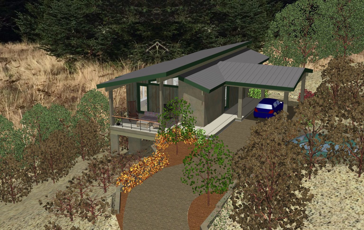 Home designs for difficult sloped sites | HOMEarchitecture.pro