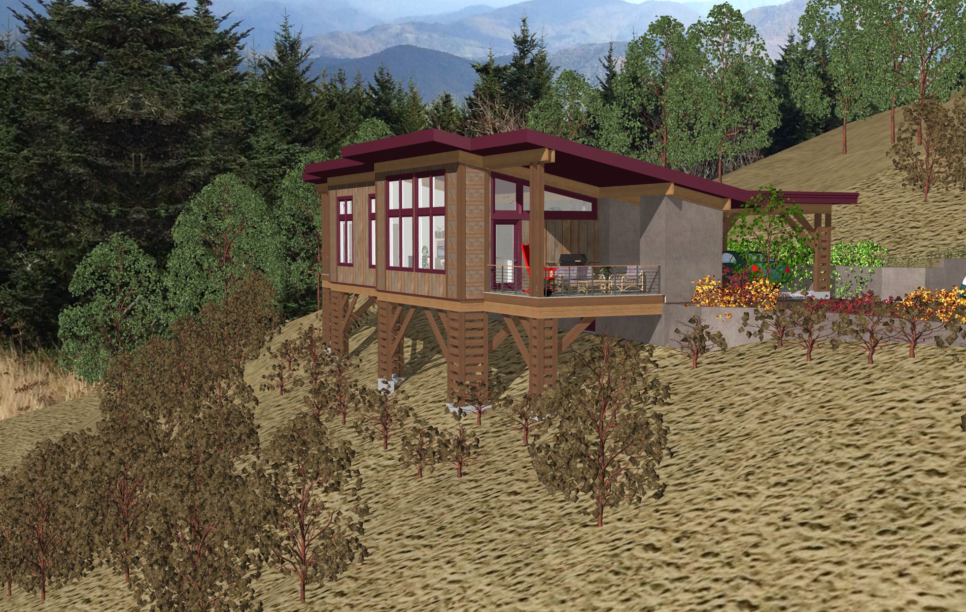 Home designs for difficult sloped sites | HOMEarchitecture.pro